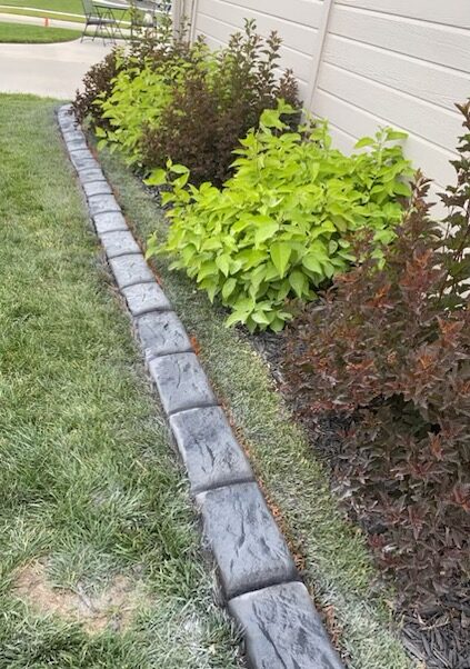 Hand Carved Concrete Curbing | JBs Custom Curbing | Red Deer