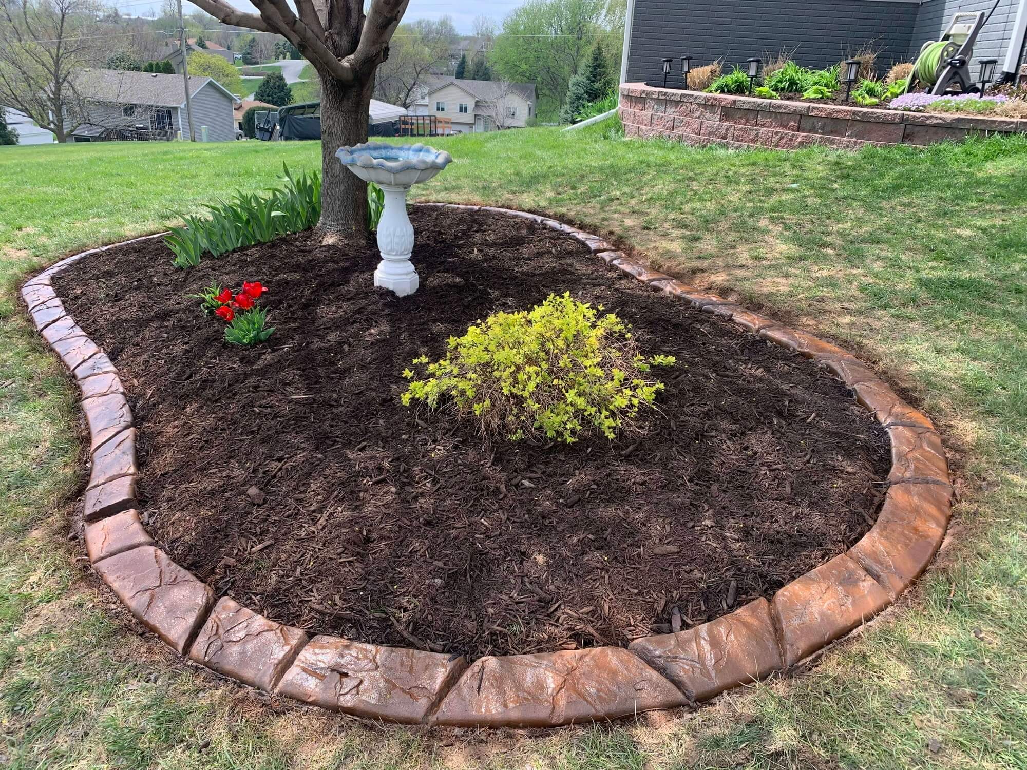 Hand Carved Concrete Curbing | JBs Custom Curbing | Red Deer